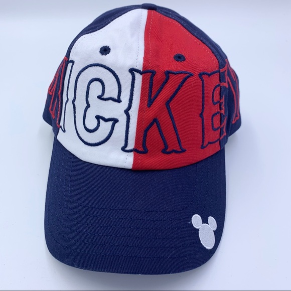 Disney | Accessories | Disney Mickey Red White Blue Hat | Poshmark
